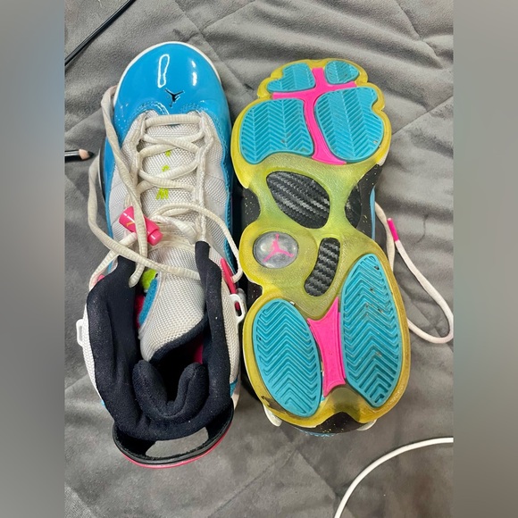 Jordan | Shoes | Air Jordan 6 Rings Blue Fury Cyber Pink Women | Poshmark
